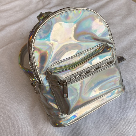 Forever 21 | Bags | Holographic Mini Backpack | Poshmark